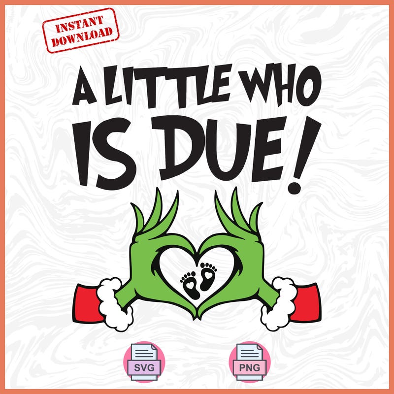 Baby Due Grinch Svg - Etsy