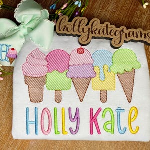 Summer Ice Cream Popsicle Personalized Shirt - Etsy