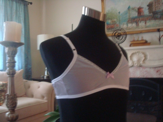 Adult Sissy Pink Tricot Bra For Men Cross Dresser Male Bra Will Fit