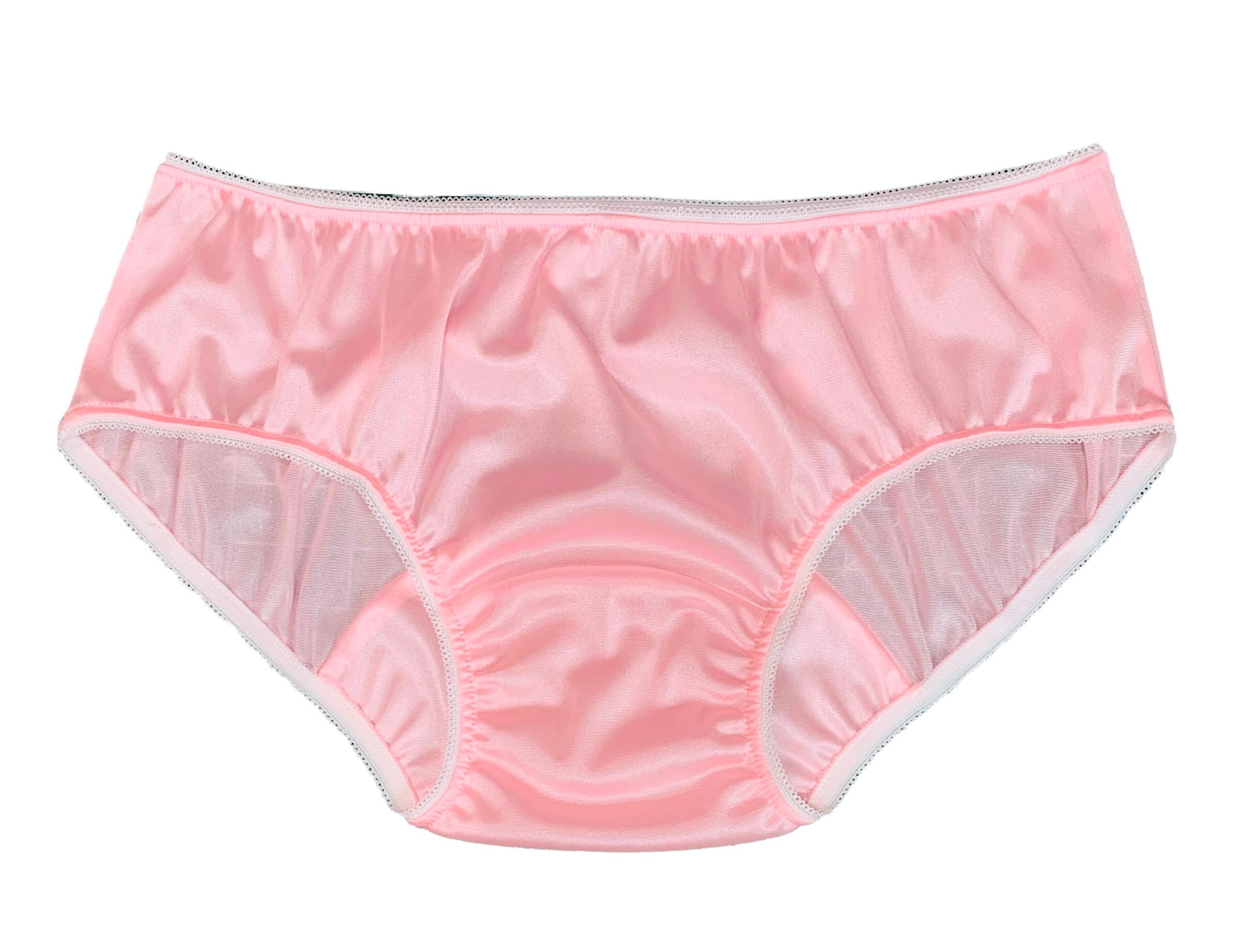 Pink Nylon Tricot Brief Panties With Large Mushroom Double Etsy