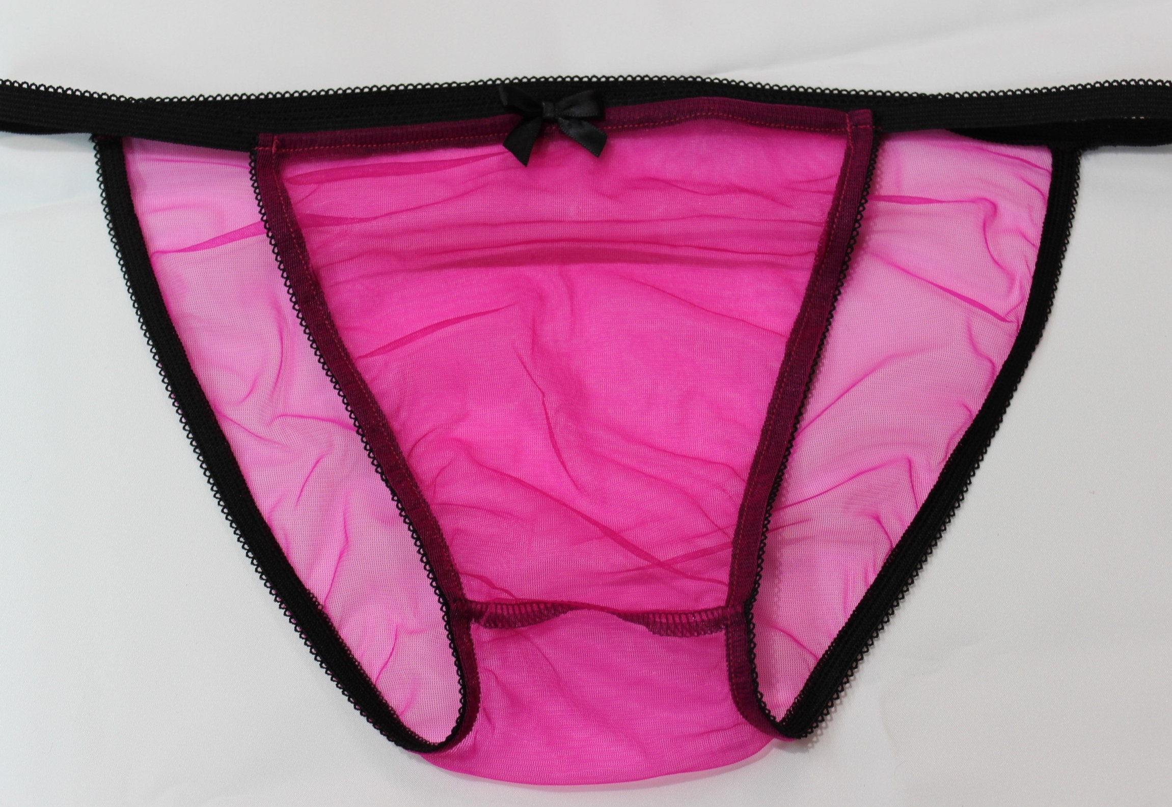 Sheer Nylon Chiffon Tanga Panties In Many Colors Cross Dresser
