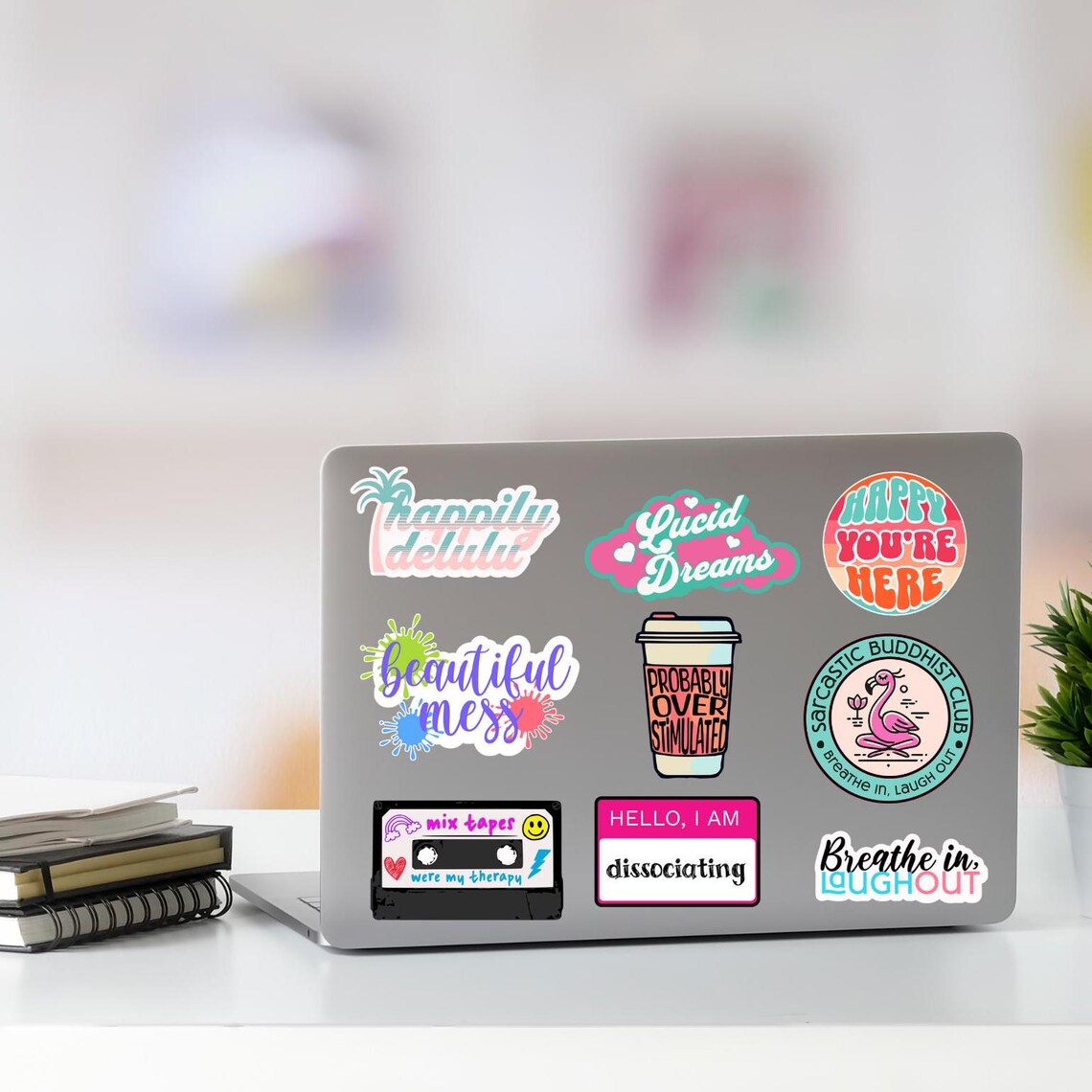Probably Overstimulated Sticker: Funny Neurodivergent Vinyl Decal - Etsy
