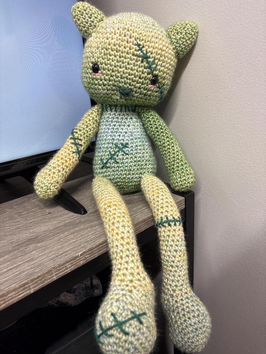 Zombie Cat Crochet Pattern- Cat Base Pattern- Sitting Cat Crochet ...