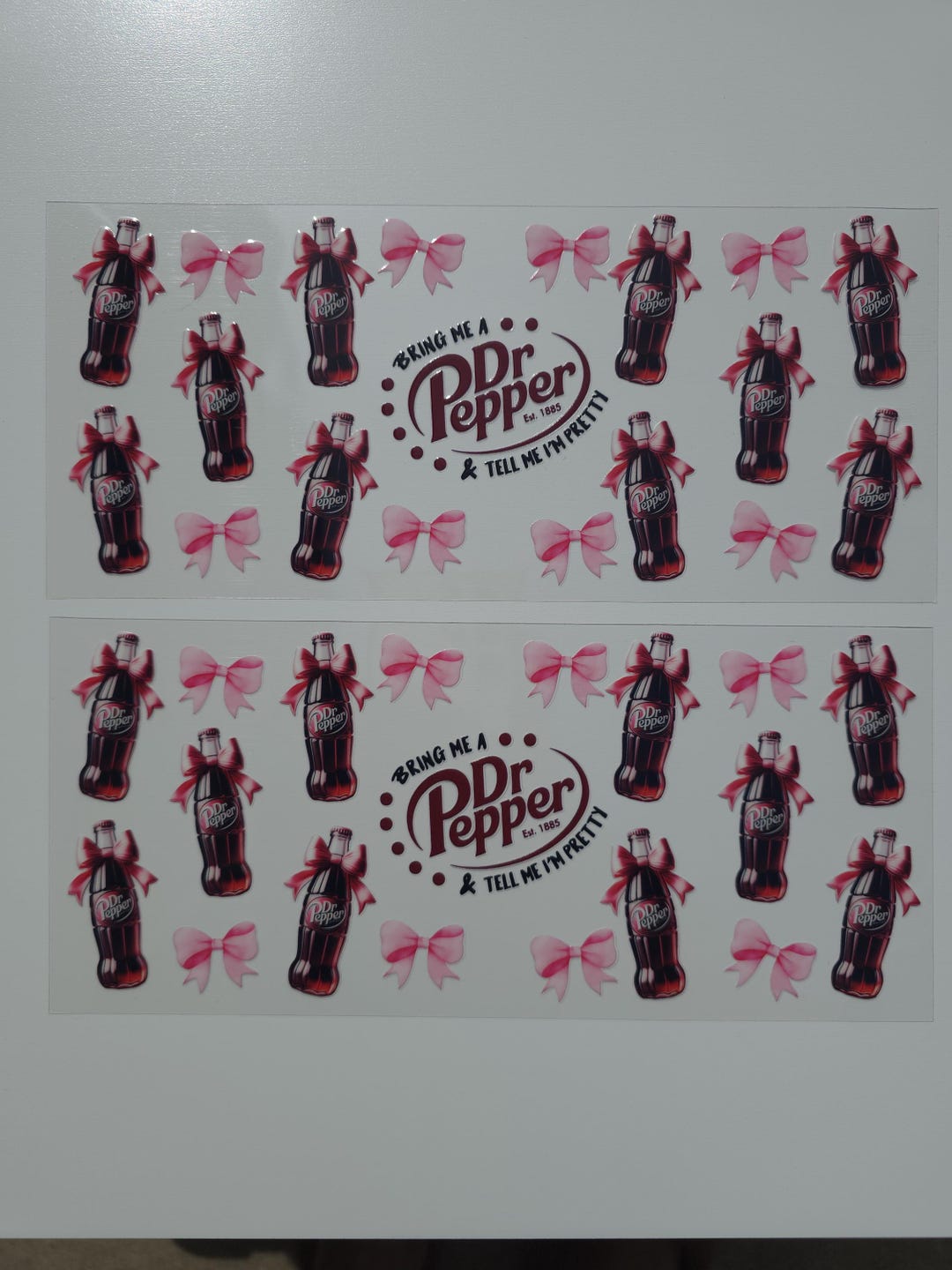 Soda Dr Pep 16oz UVDTF Cup Wrap, Ready to Apply, High Quality, Libbey ...