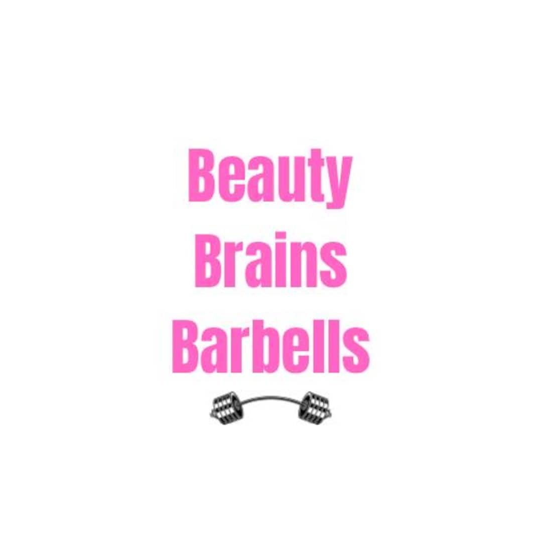 Beauty, Brains , Barbells Workout Aesthetic Printable Perfect for ...