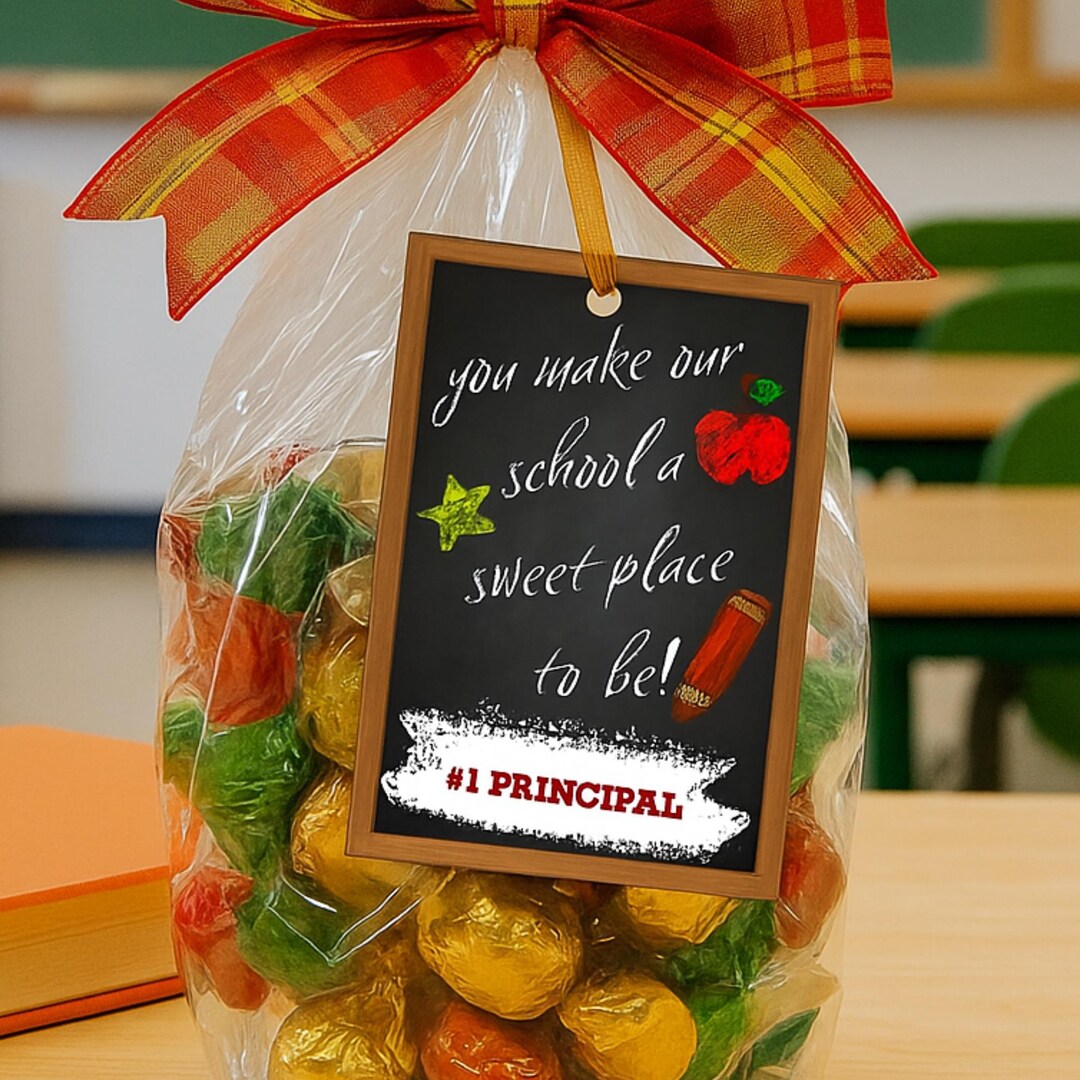 Principal Gift Tag, Principal's Day Month, Printable School Card, Vice ...