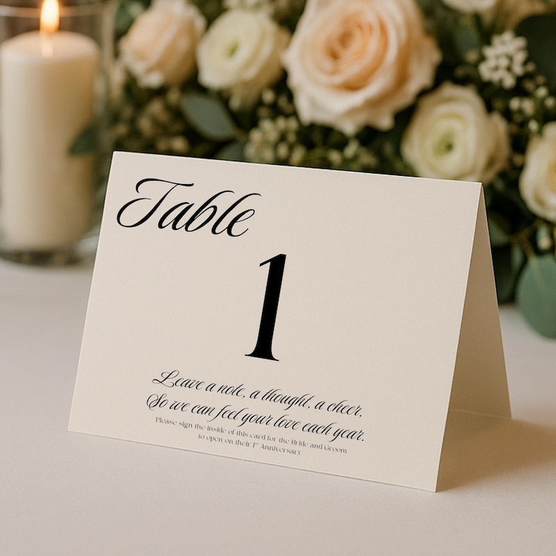Table Number Tent - Etsy