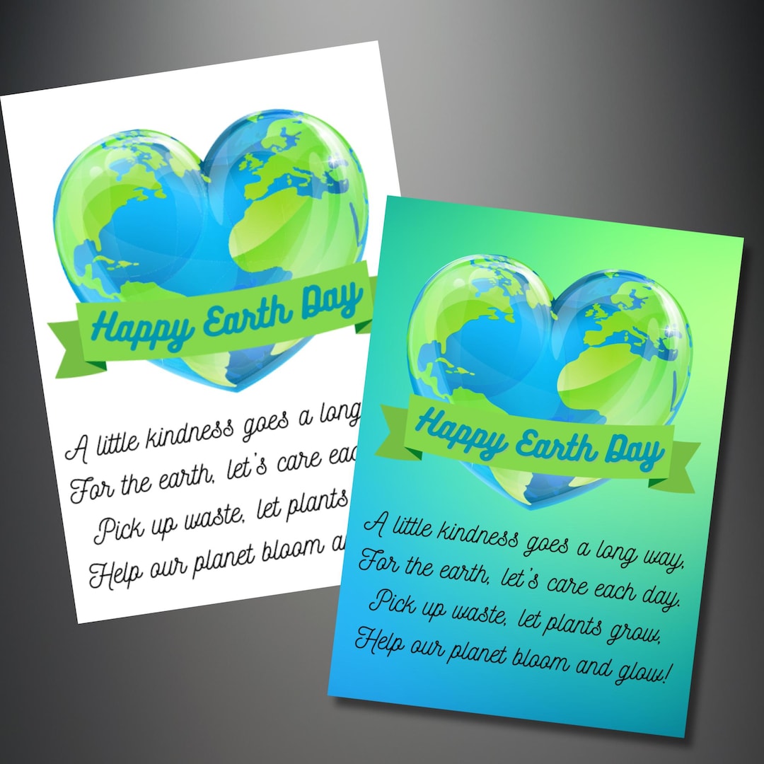 Happy Earth Day Card, Email, Text Blast, Printable Earth Day Poem, Gift ...