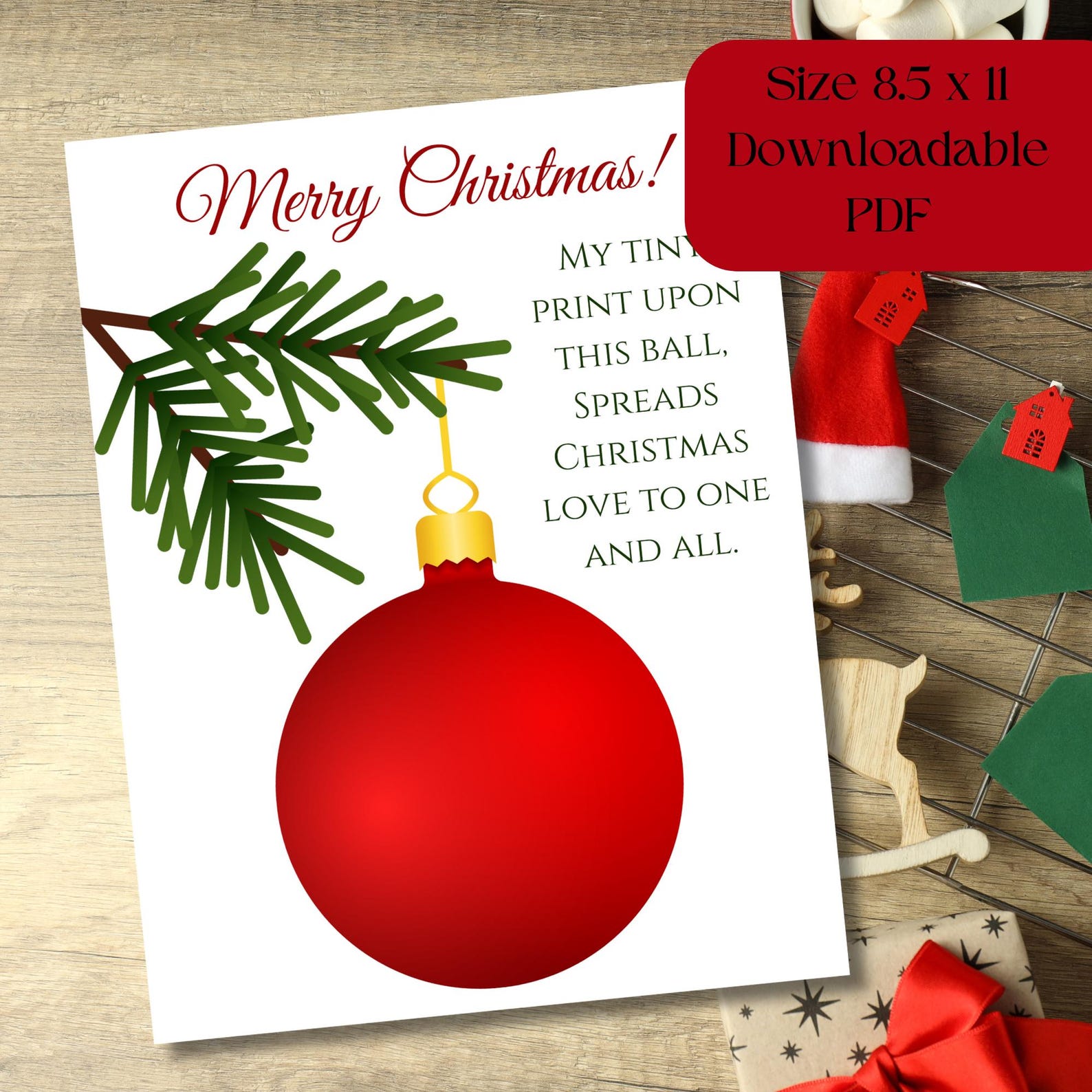 Handprint Footprint Christmas Craft for Kids, Child Ornament Activity ...