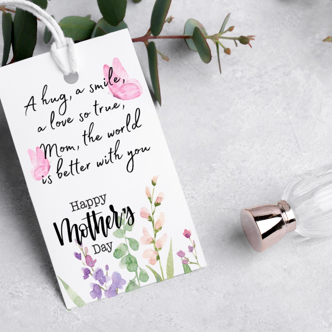 Mother's Day Gift Tag, Happy Mom's Day Card, Poem for Mother ...
