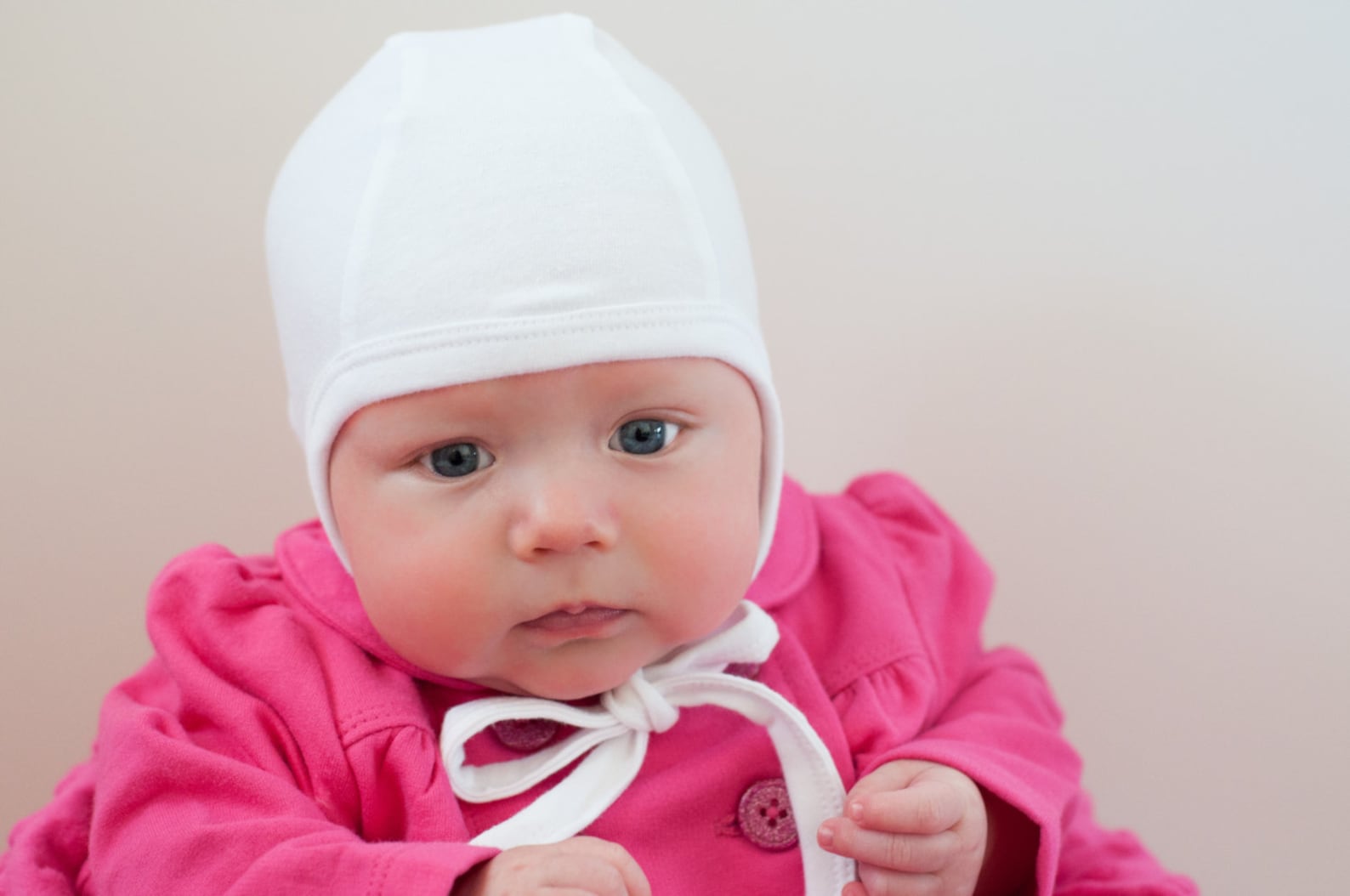 Baby Pilot Cap, Solid White Knit Hat, Hearing Aid Cap,haloween Custom ...