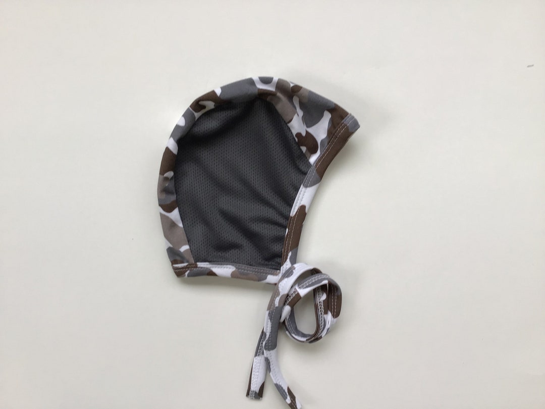 Gray Camouflage Print Hat, Hearing Aid Hat With Mesh, Cochlear Hearing ...