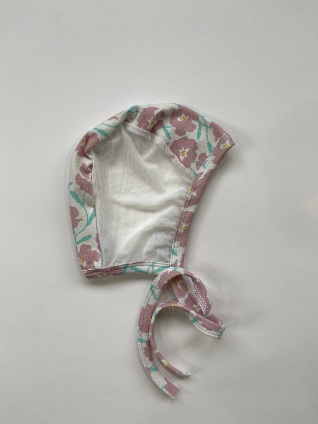 Pink Flower Pilot Hat, Hearing Aid Hat With Mesh, Cochlear Hearing Aid ...