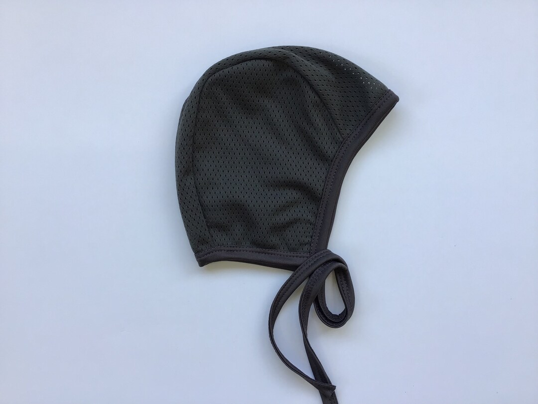 Charcoal Gray Mesh Baby Pilot Hat, Baby Hat, Hearing Aid Hat, Emmifaye ...