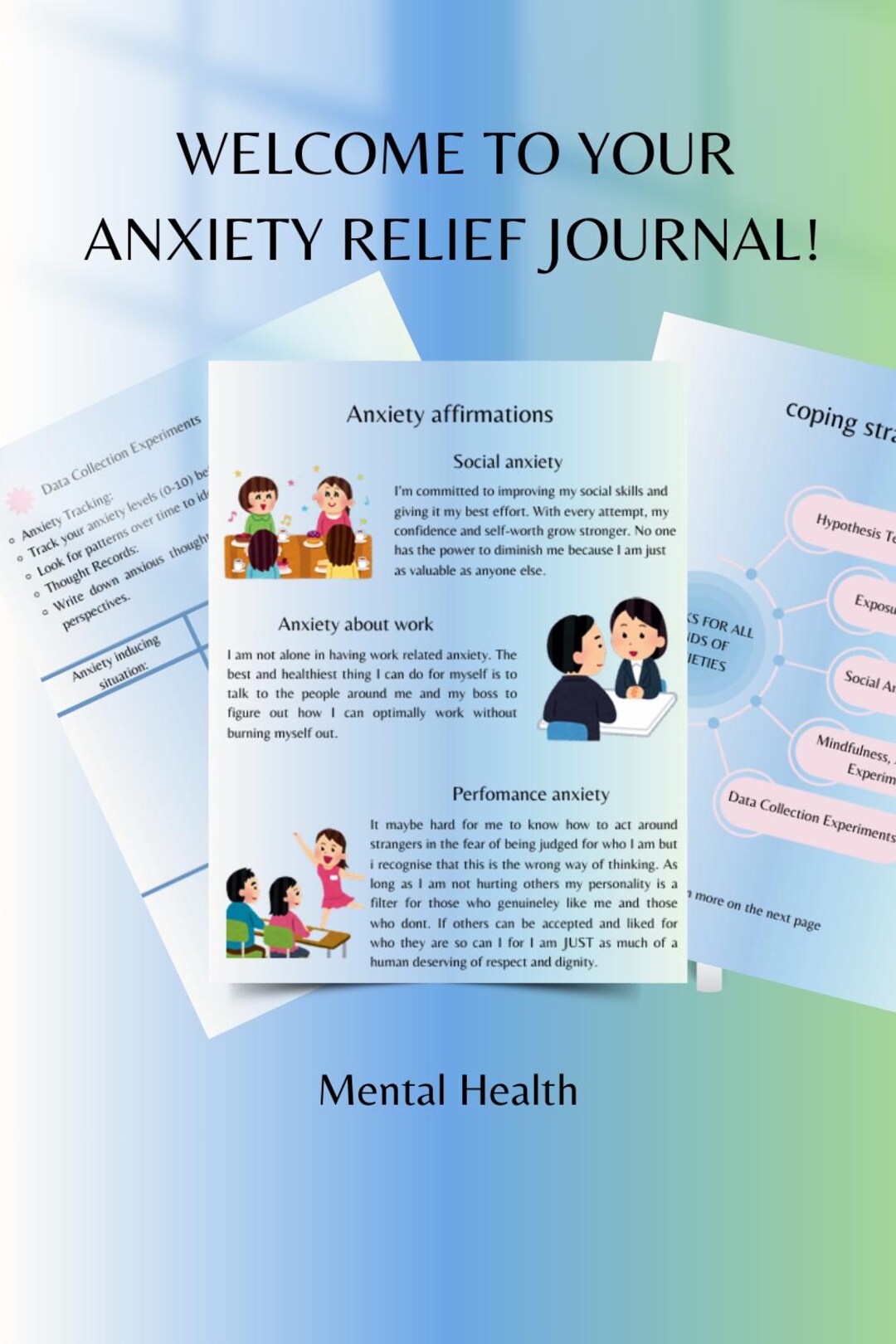 Printable Anxiety Relief Journal! - Etsy