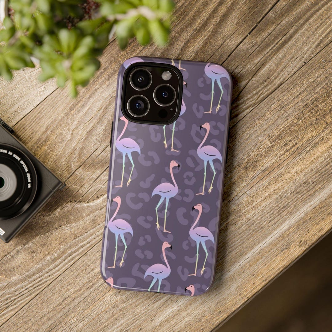 Flamingo Phone Case - Cute Aesthetic Animal Print - Tough & Protective ...