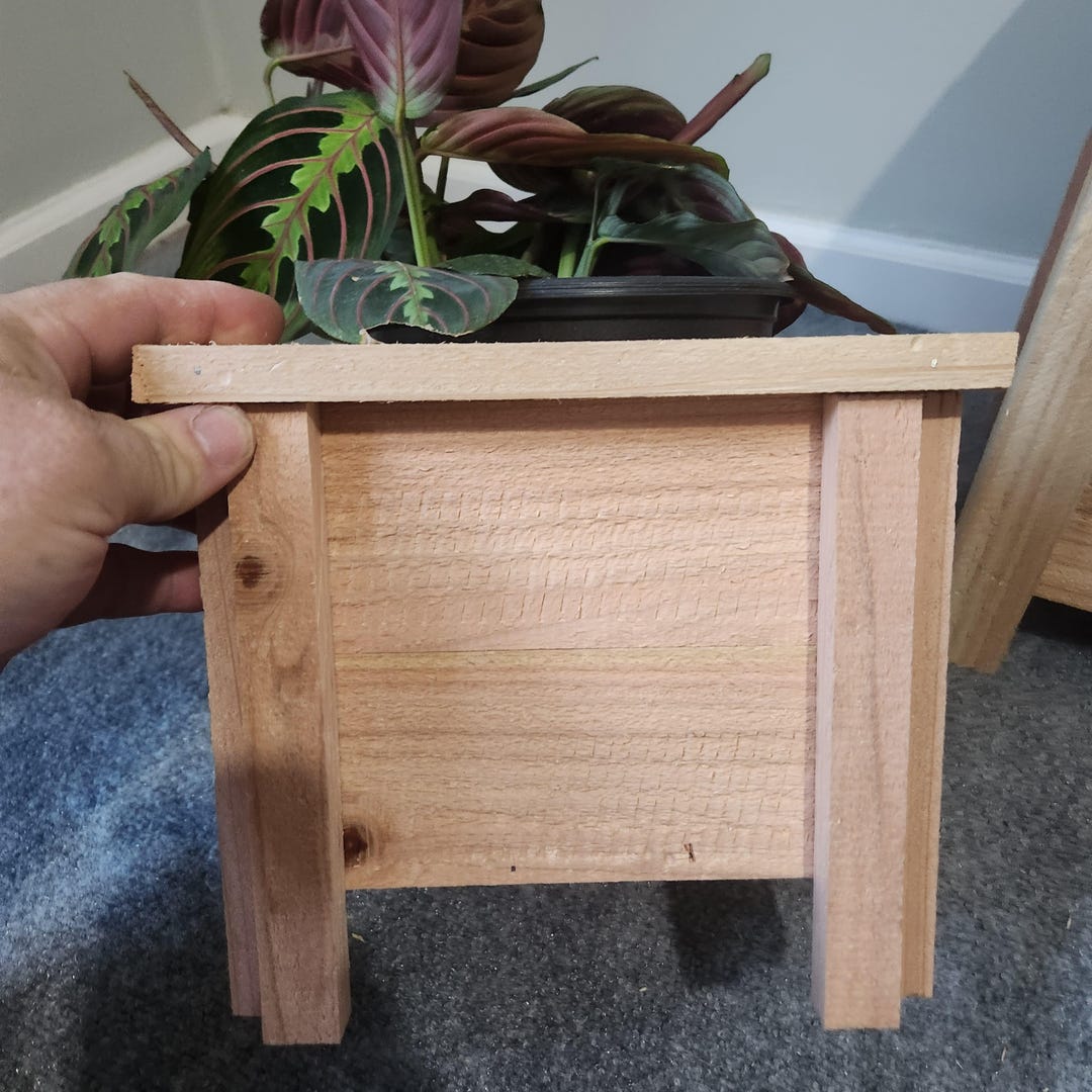 Handcrafted Cedar Planter – Small in Size, Big on Charm! Free Shipping ...