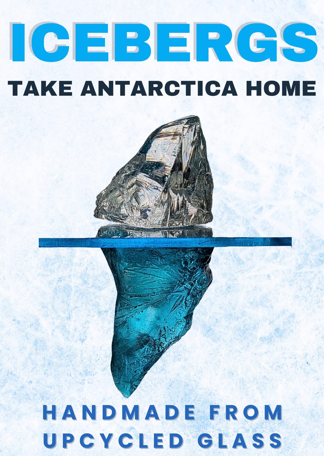 Handmade Glass Iceberg Sculpture, a Souvenir of Your Antarctica ...