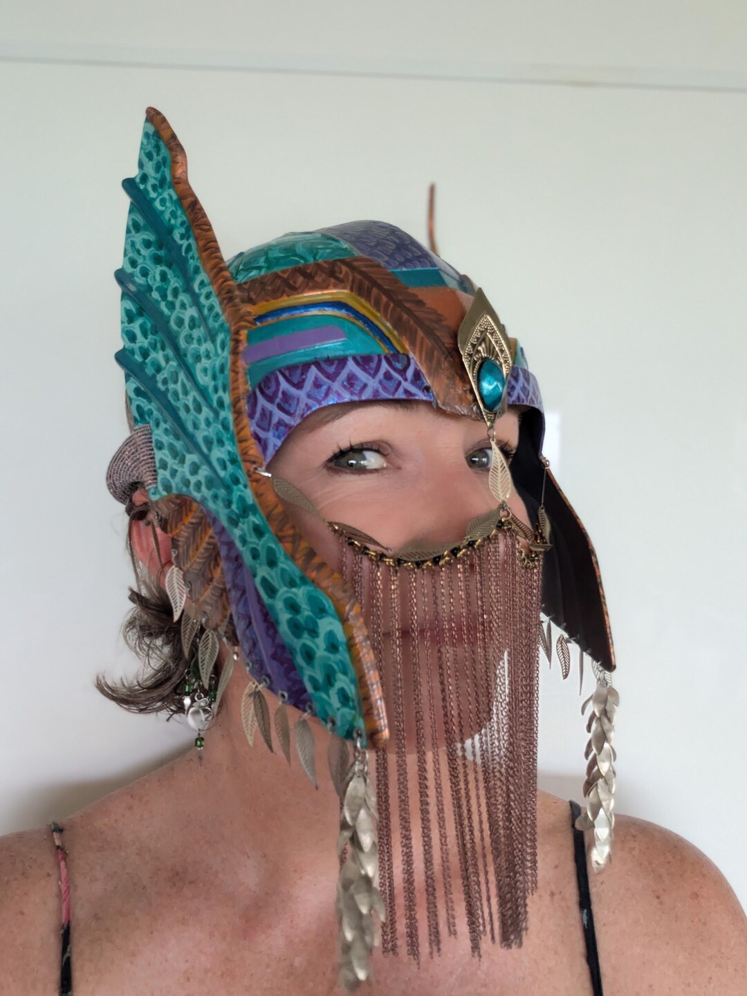 Fierce Feminine Thor Mask – Hand-painted, One-of-a-kind, Look Like a ...