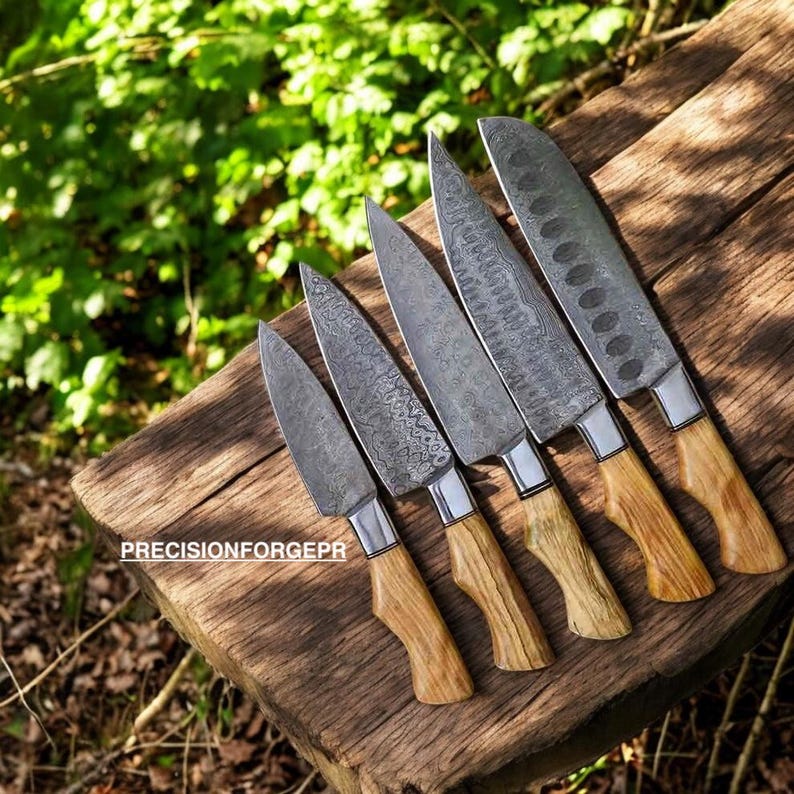 Custom Kitchen Knives Set – Masterfully Crafted for Culinary Excellence ...