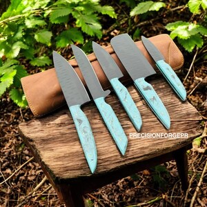 Custom Kitchen Knives Set – Masterfully Crafted for Culinary Excellence ...