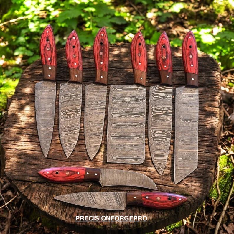 Custom Kitchen Knives Set – Masterfully Crafted for Culinary Excellence ...