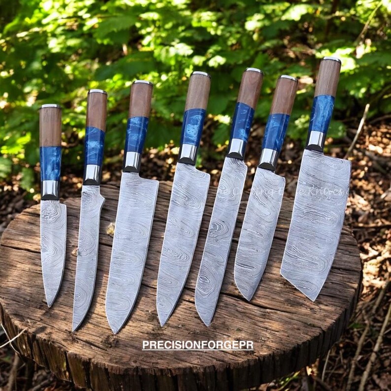 Custom Kitchen Knives Set – Masterfully Crafted for Culinary Excellence ...