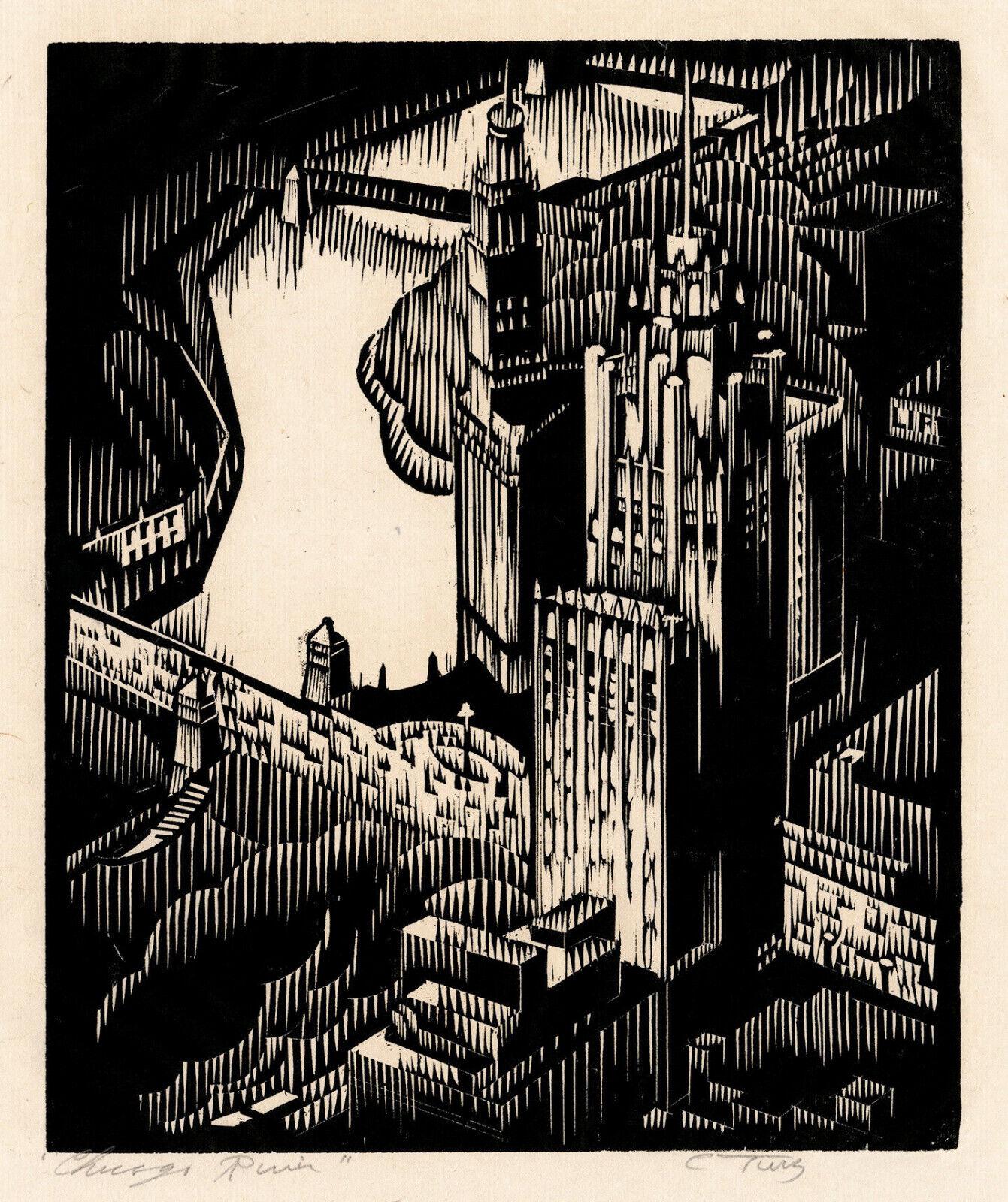 Chicago River by Charles Turzak - Premium Fine Art Print - Etsy