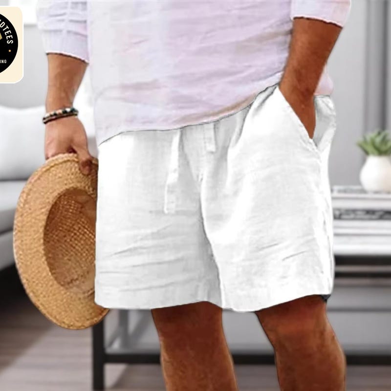 Linen Shorts - Etsy