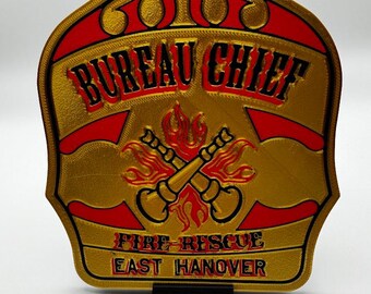 3D Printed Firefighter Display Helmet Shield - Etsy