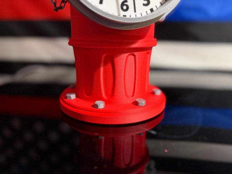 Custom Fire Hydrant Clock: Firefighter Gift, Personalized Maltese Dial ...