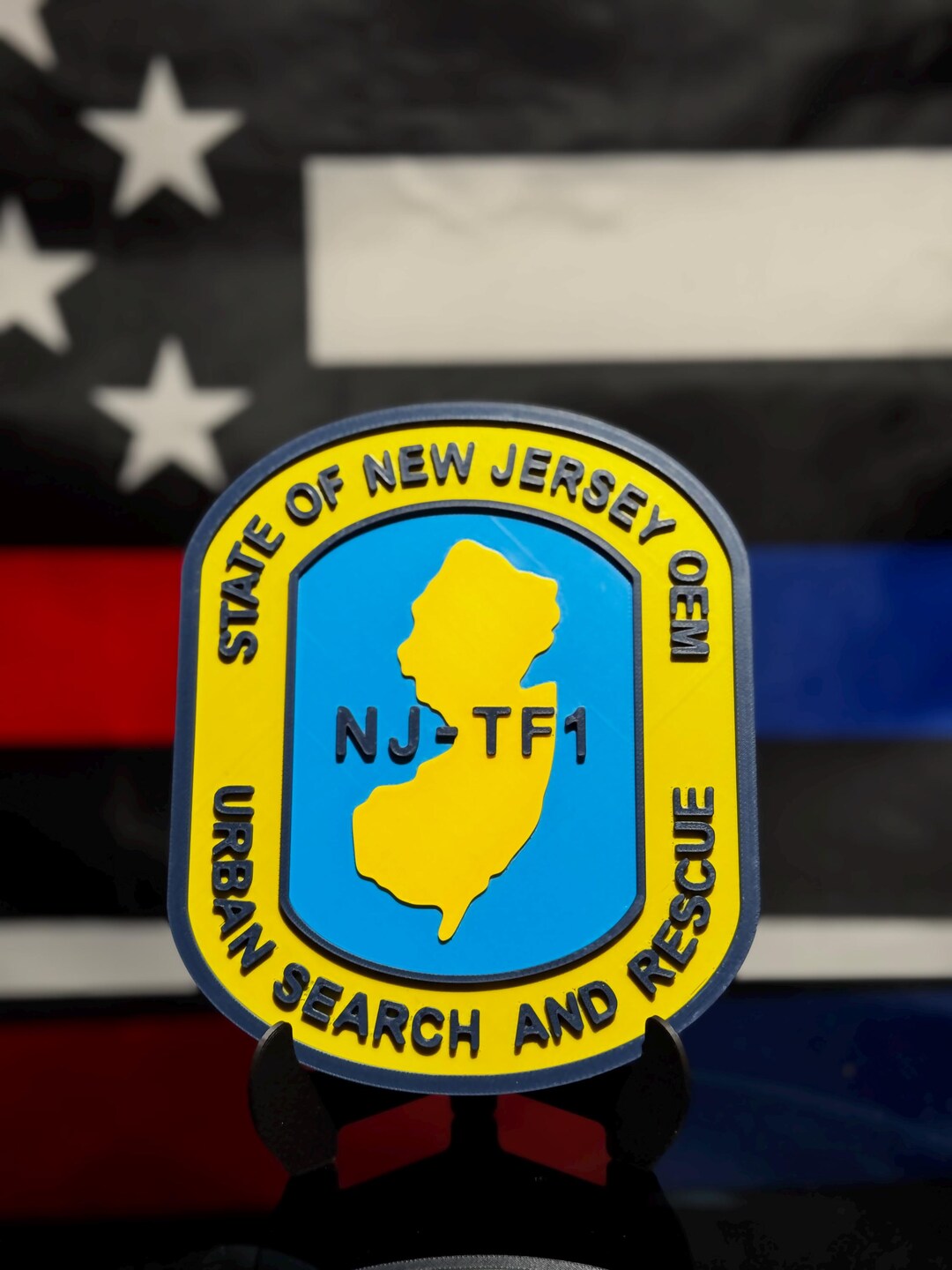 NJ-TF1 Plaque | Urban Search and Rescue 3D Emblem With Stand - Etsy