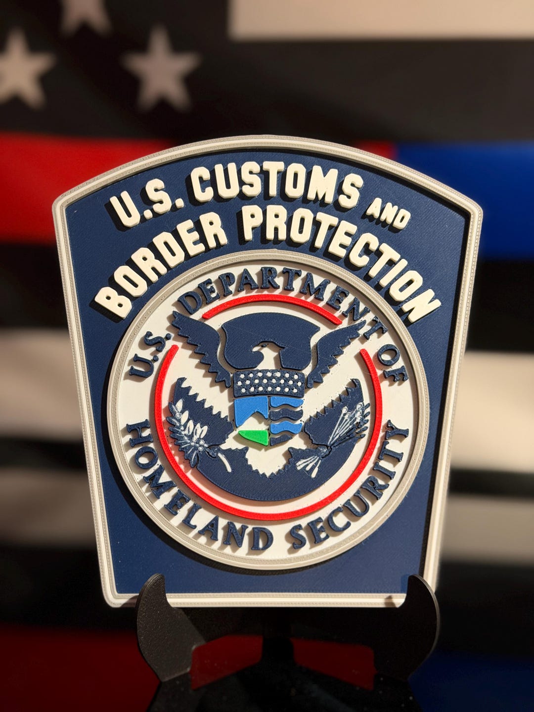 US Customs and Border Protection 3D Plaque | CBP Emblem, Desk or Wall ...
