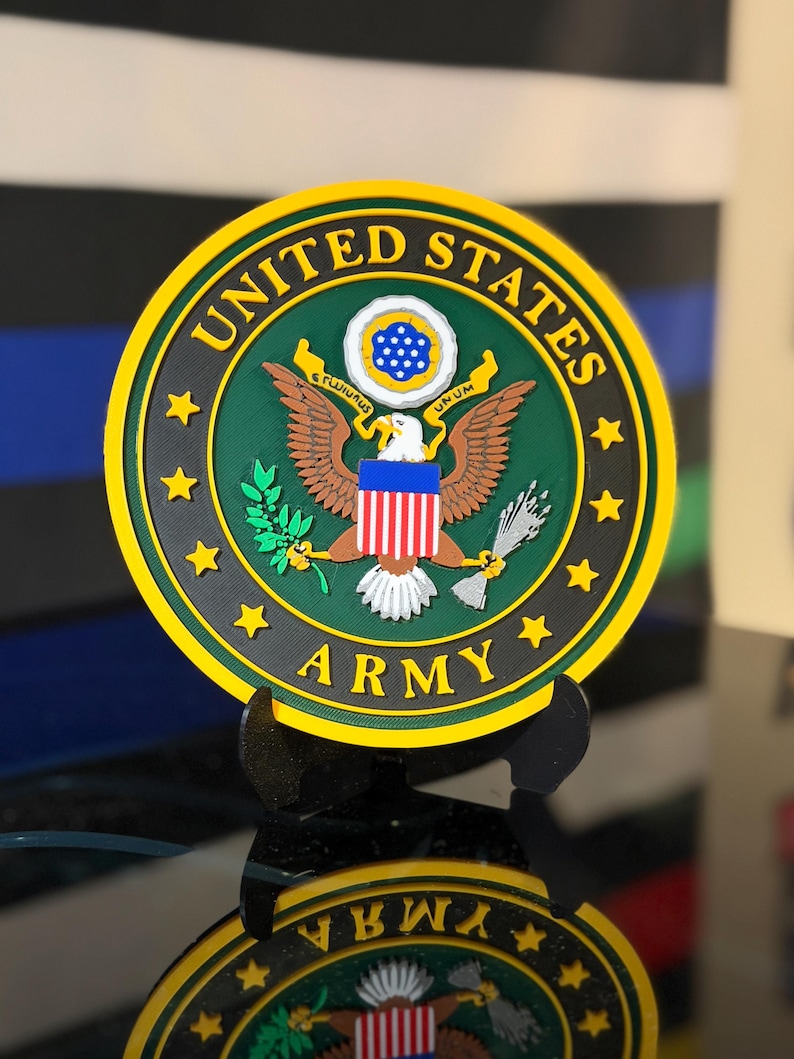 United States Army 3D Plaque | Eagle Emblem Military Display | Veteran ...