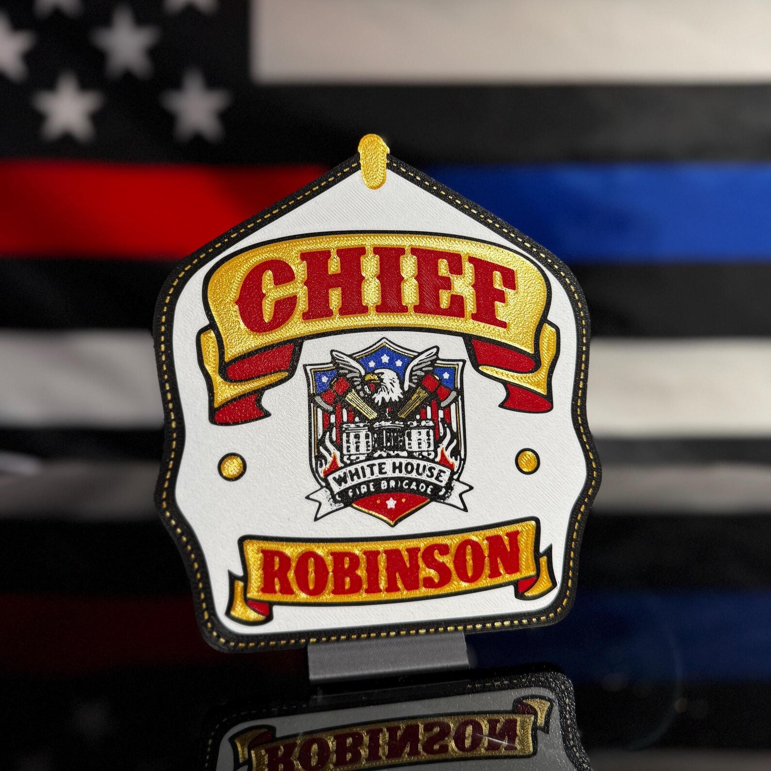 Custom 3d-printed Firefighter Shield Replica – YOUR Shield 3D Printed ...