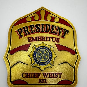 Custom 3d-printed Firefighter Shield Replica – YOUR Shield 3D Printed ...