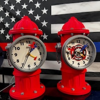 Time to Honor Heroes! Firefighter-themed Wall Clock – Handcrafted Vinyl ...
