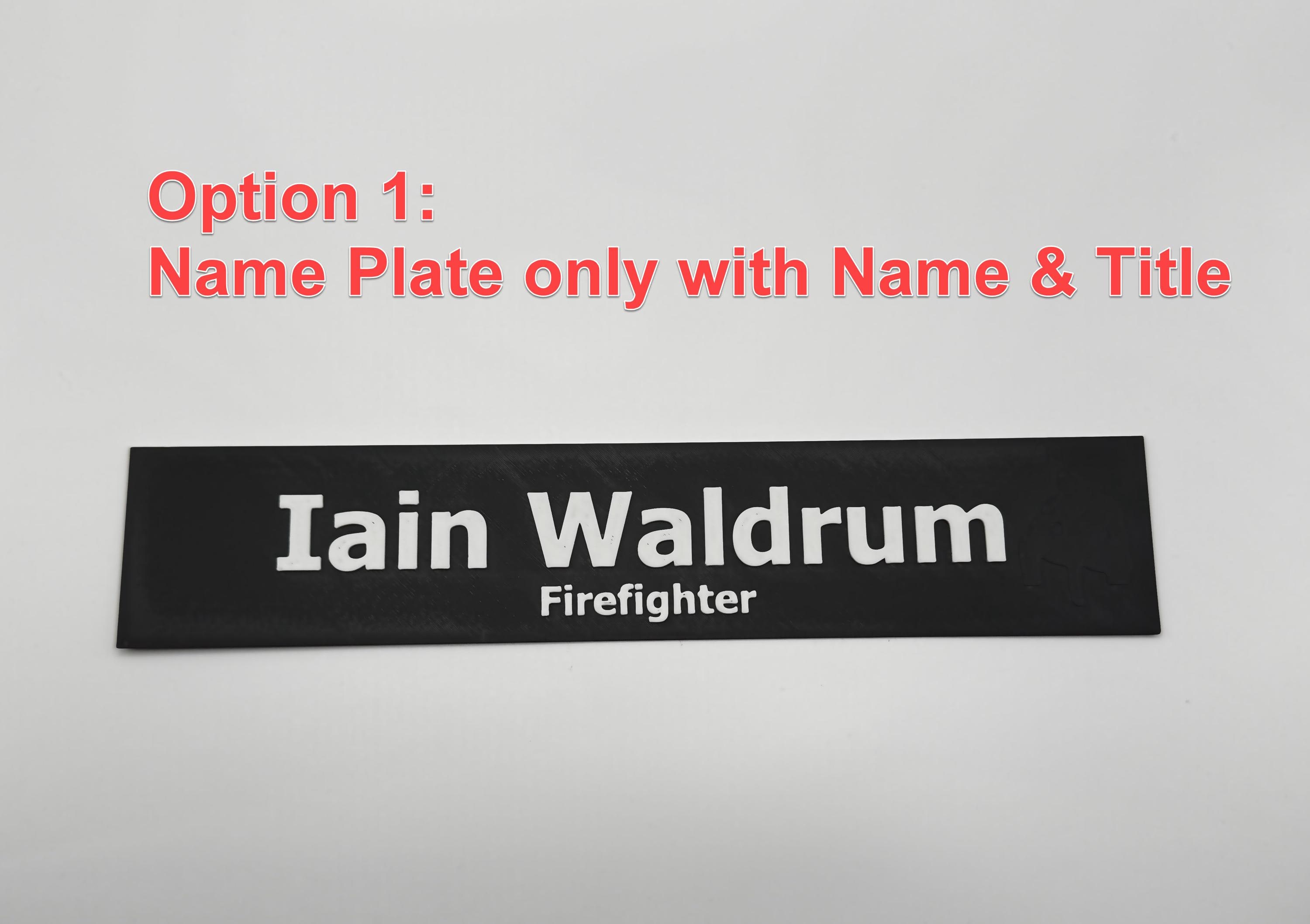 Custom Desk Name Plate With Logo | Personalized Office Sign | 3D ...