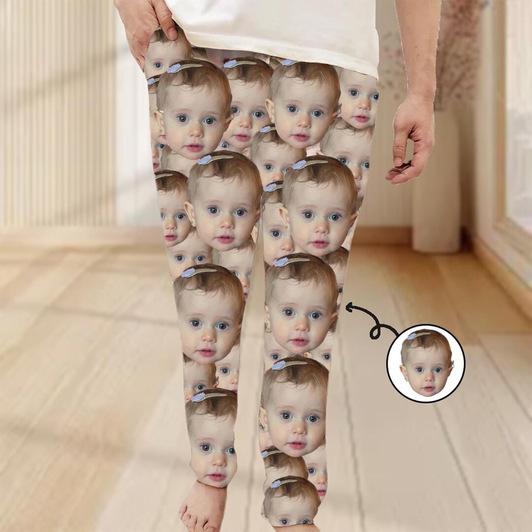 Custom Face Pajama Pants – Funny Personalized Photo Pants With Dog, Cat ...