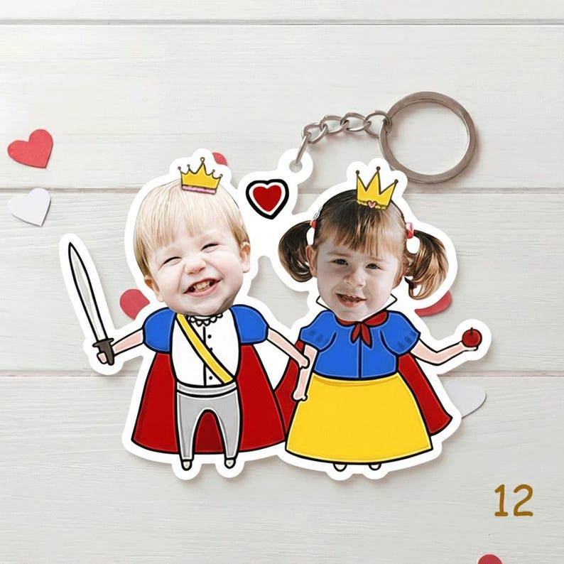 Custom Photo Face Keychain | Personalized Keepsake Gift - Etsy
