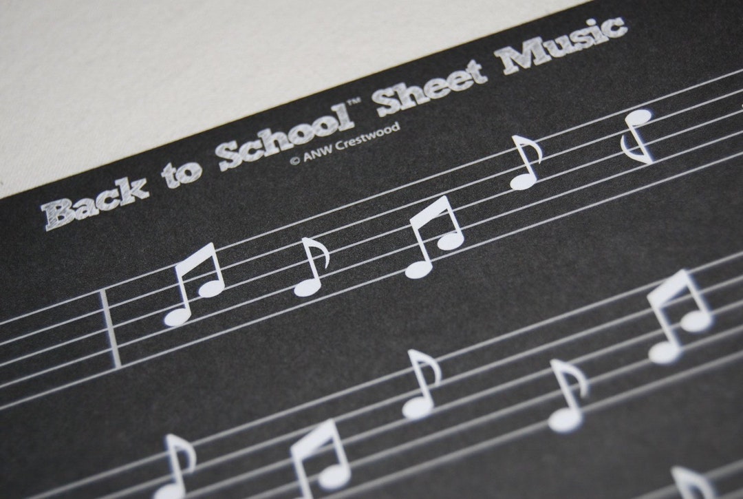 Back to School Sheet Music Paper by TPC Studio - Etsy