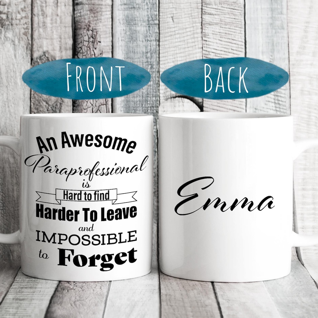 Personalized Paraprofessional Appreciation Gifts From Teacher ...