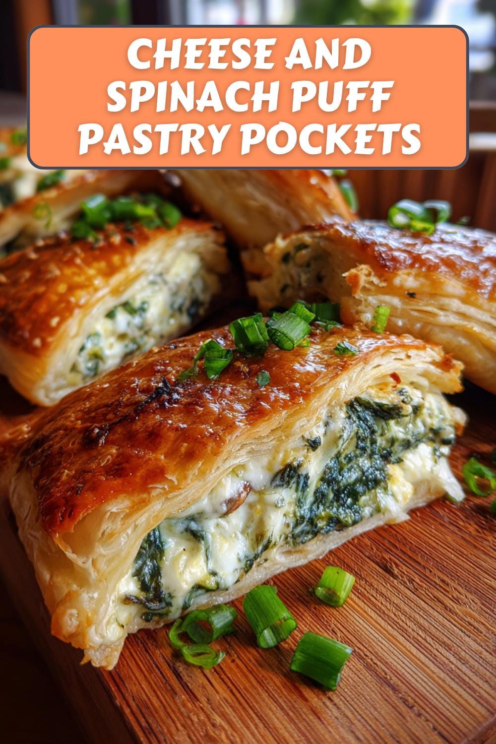 Cheese and Spinach Puff Pastry Pockets Recipe | Instant Digital ...