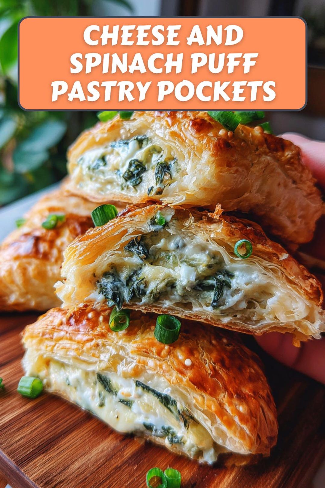 Cheese and Spinach Puff Pastry Pockets Recipe | Instant Digital ...