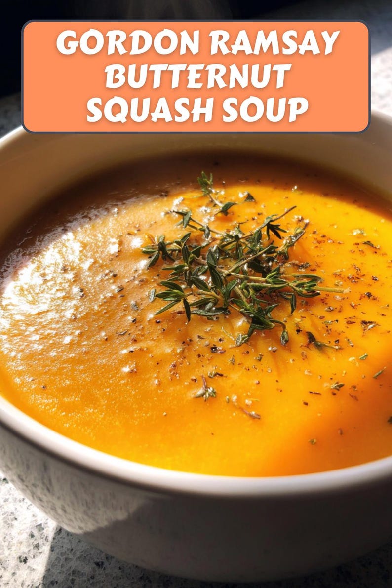 Gordon Ramsay Butternut Squash Soup Recipe | Instant Digital Download ...