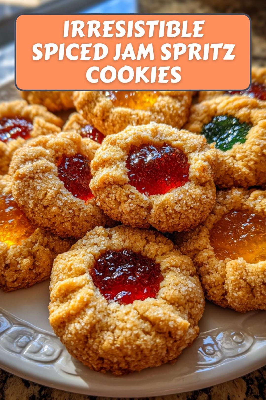 Spiced Jam Spritz Cookies Recipe | Instant Digital Download PDF - Etsy