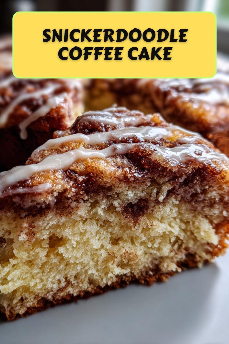 Snickerdoodle Coffee Cake Recipe | Instant Digital Download PDF - Etsy