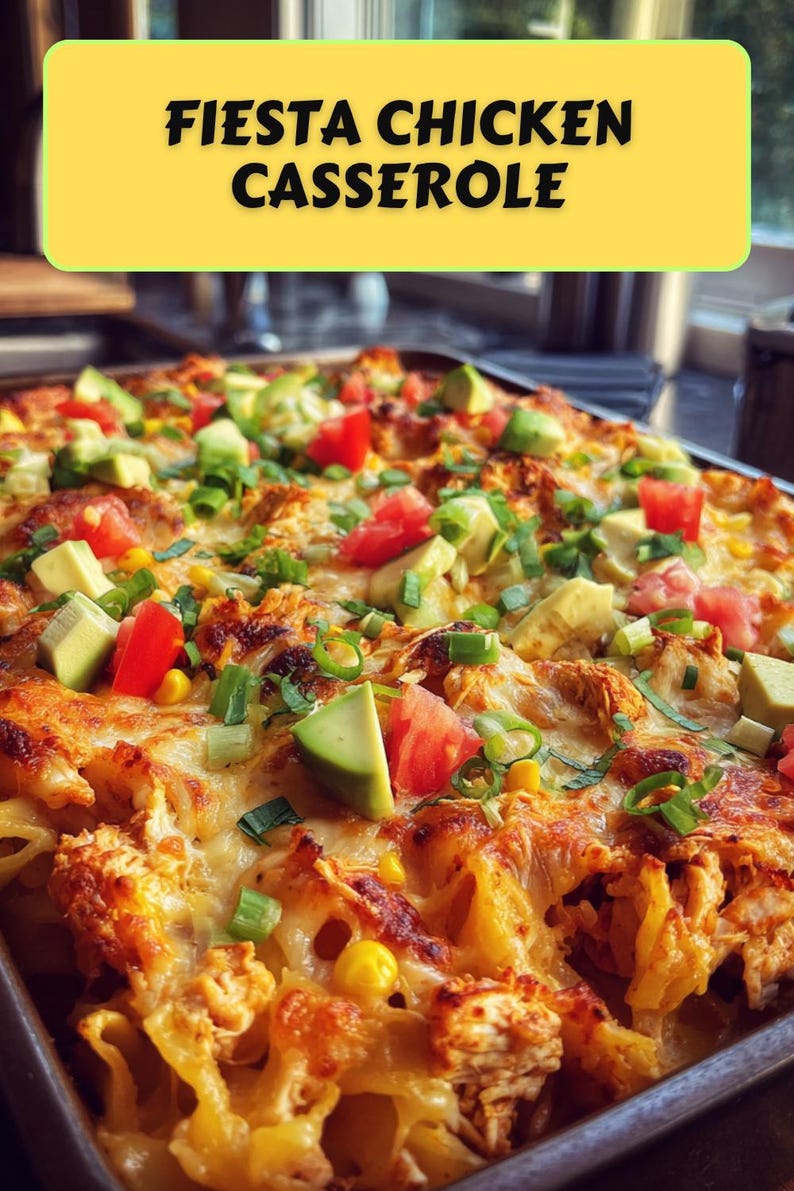 Fiesta Chicken Casserole Recipe | Instant Digital Download PDF - Etsy