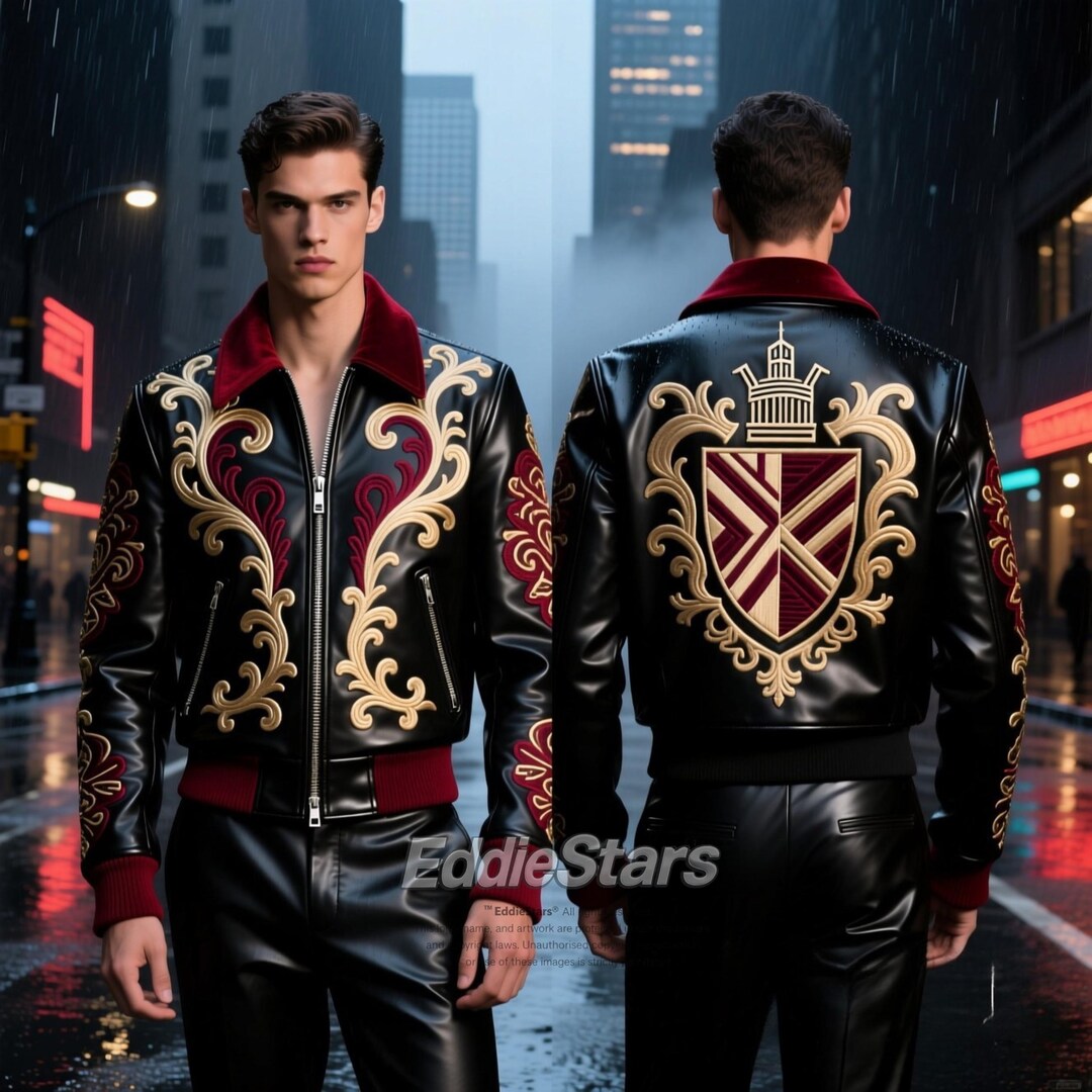 Men Leather Jacket Black – Designer Bomber Jackets, Handmade Biker ...