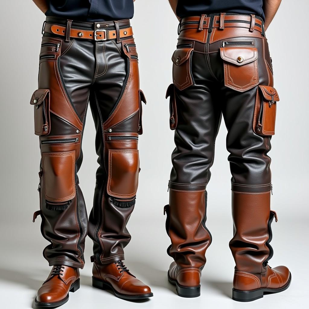 Vintage Distressed Leather Motorcycle Chaps: Men's Biker Gear - Etsy